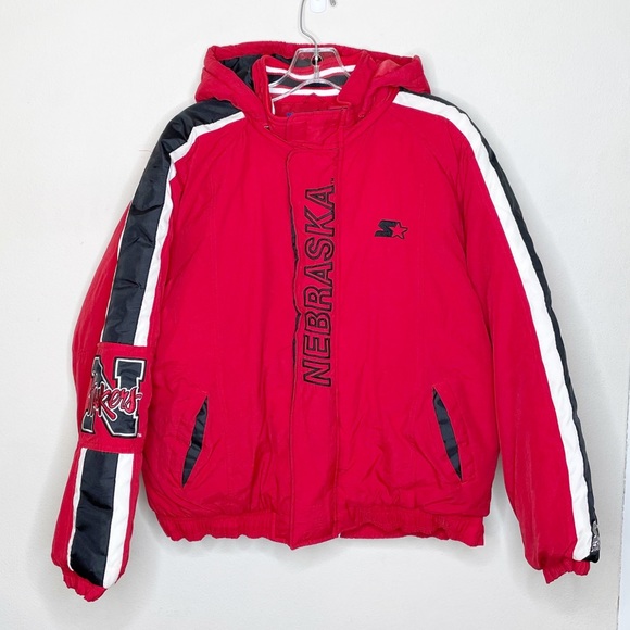 STARTER | Jackets & Coats | Vintage Starter Nebraska Huskers Puffer ...